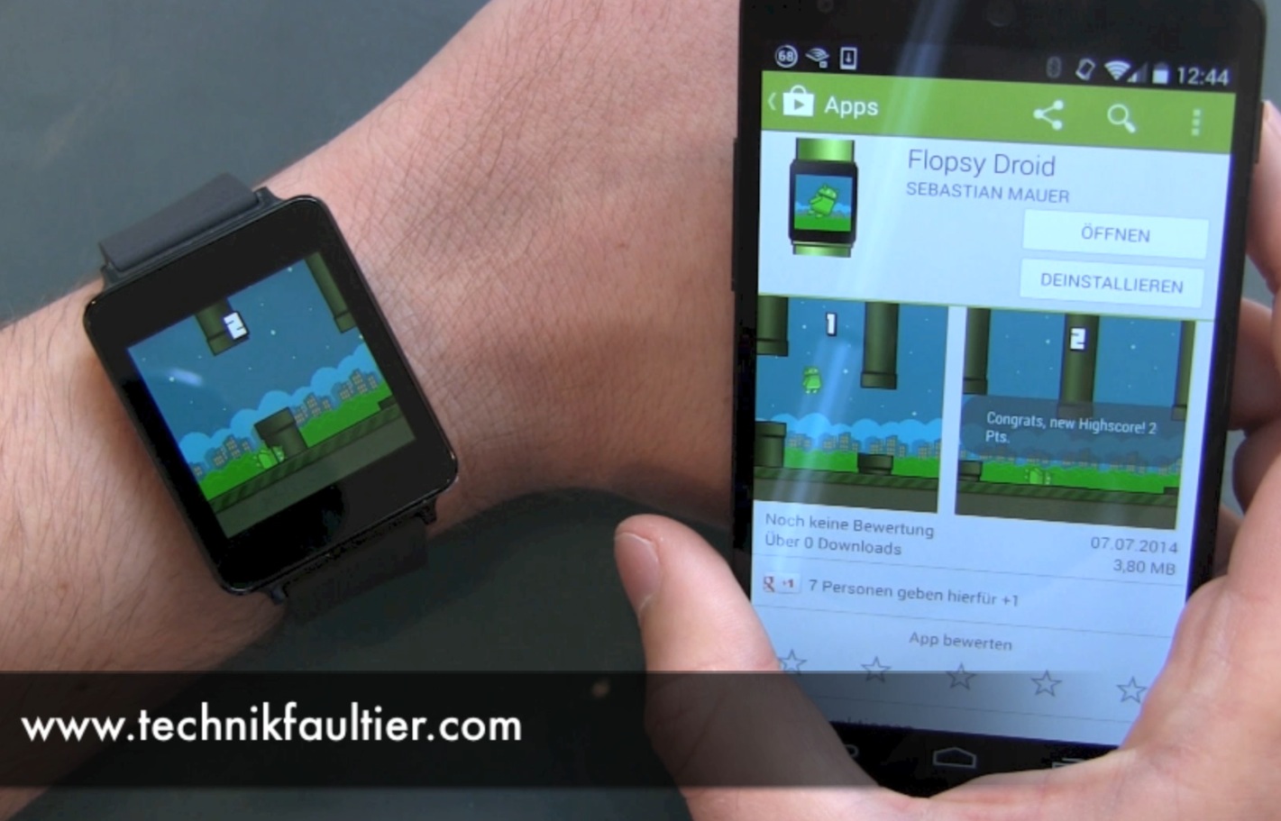 Flopsy Droid – Flappy Bird Klon für Android Wear – Technikfaultier